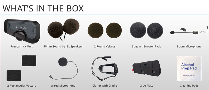 Cardo Freecom 4x Bluetooth Headset Communication System - Duo ...