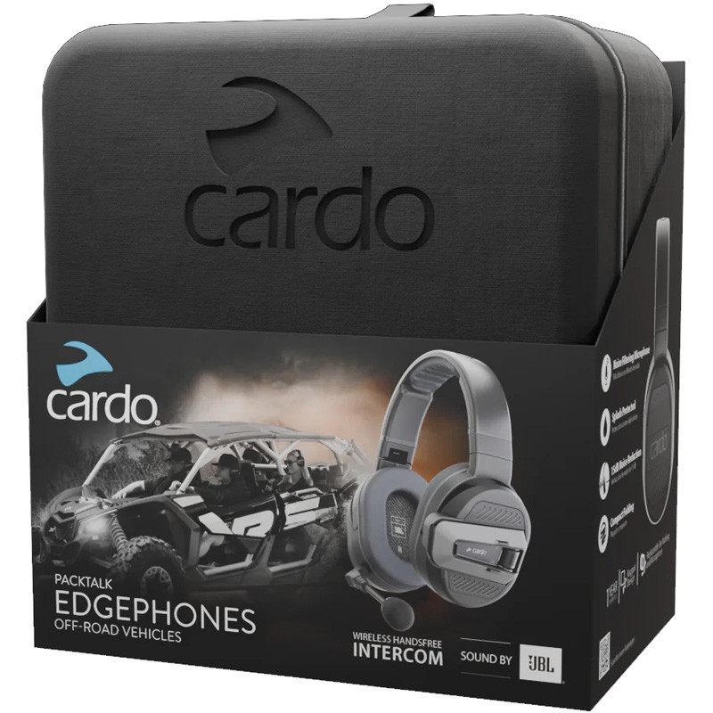 Cardo Packtalk Edge ORV and Edgephones- Single Pack | XtremeHelmets.com