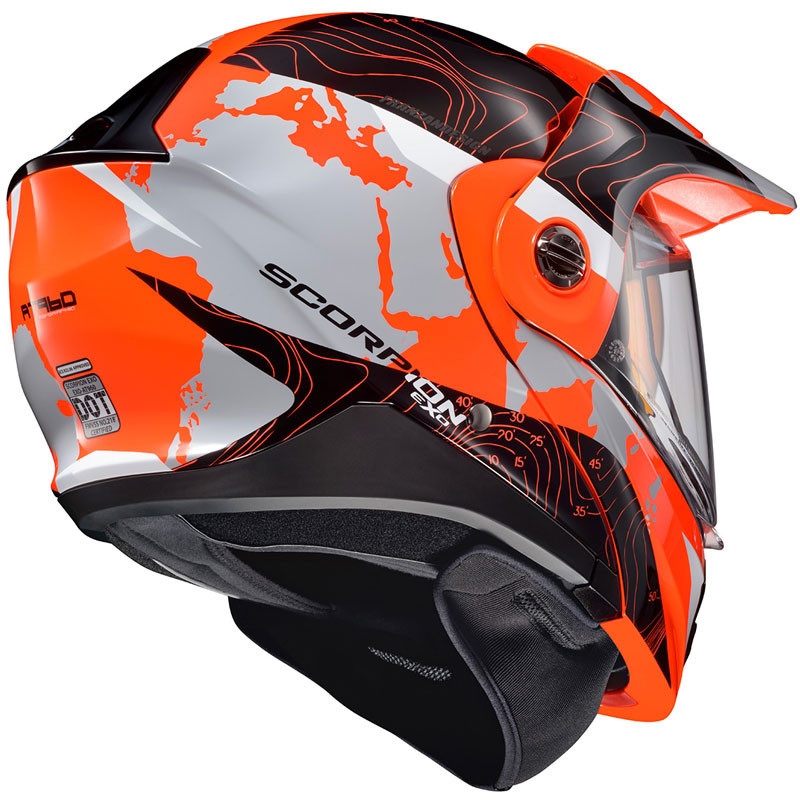 Scorpion EXO-AT960 Topographic Snow Helmet - Dual Shield ...