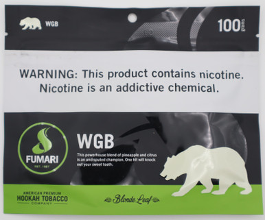 Fumari Hookah Tobacco- White Gummy Bear - Smoke Wonderland