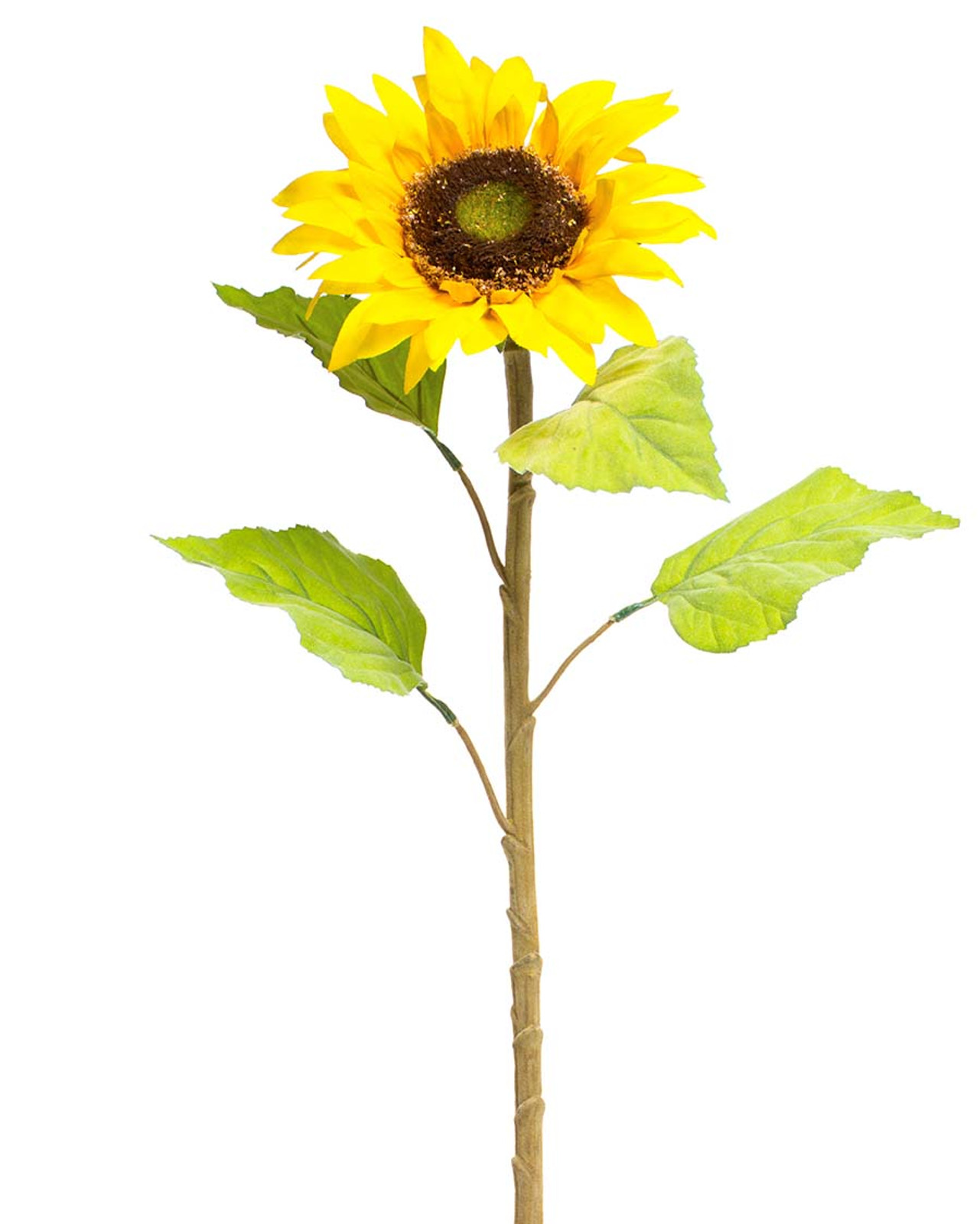 29 Medium Sunflower Silk Flower Stem