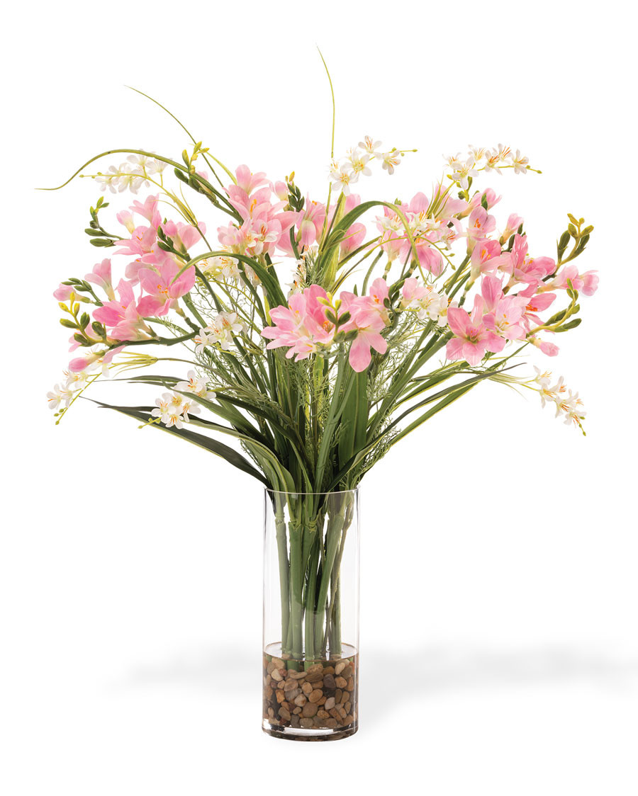 Buy radiant and wonderful Freesia faux flower arrangement - only at Petals.