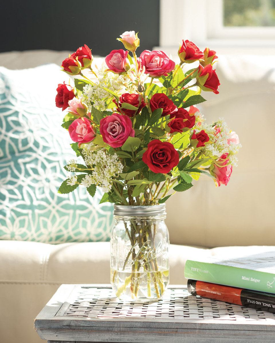 Silk Rose Arrangements & Stems | Artificial Roses