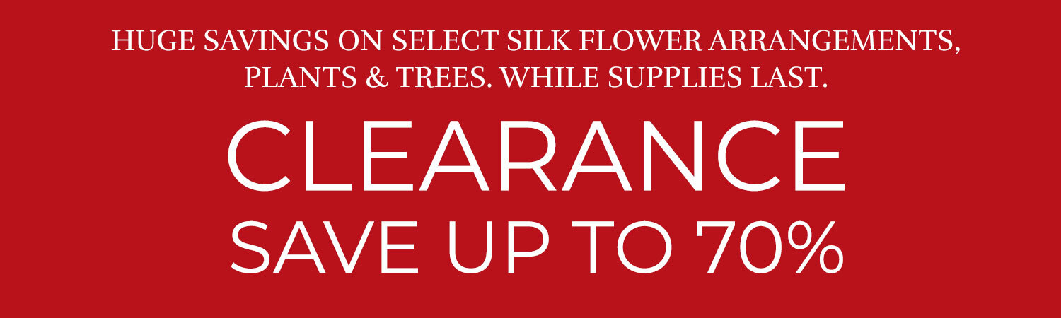 Clearance Sale - Silk Flower Arrangements On Sale