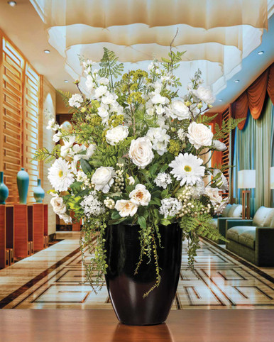 Buy show-stopping Pure Elegance Silk Flower Arrangement at Petals.