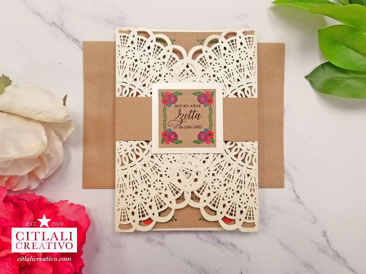 Papel Picado Invitation Template