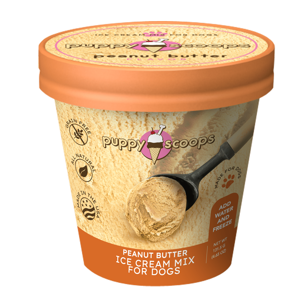 Puppy Scoops Ice Cream Mix Peanut Butter - WOODIN' YOU