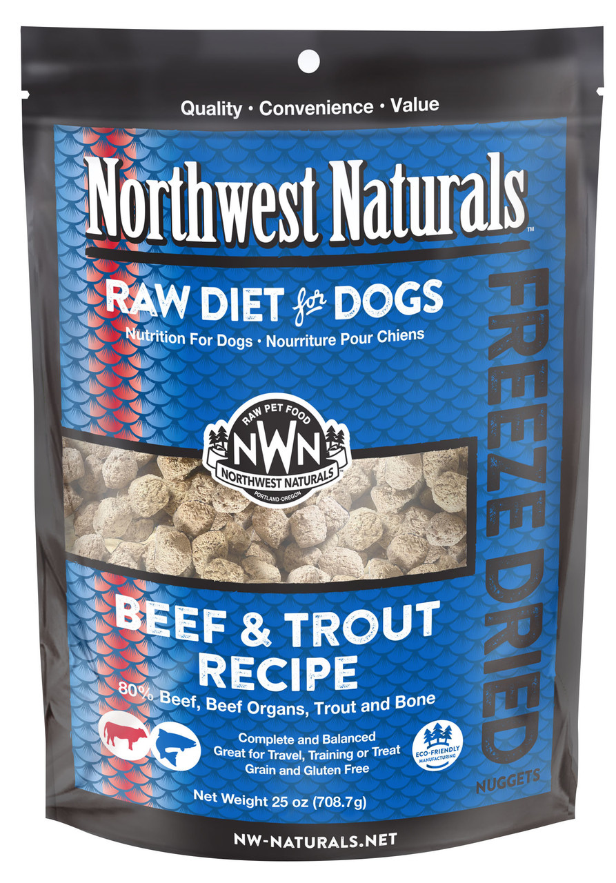 Northwest Naturals Freeze Dried Dog Food Beef/Trout Recipe - WOODIN' YOU