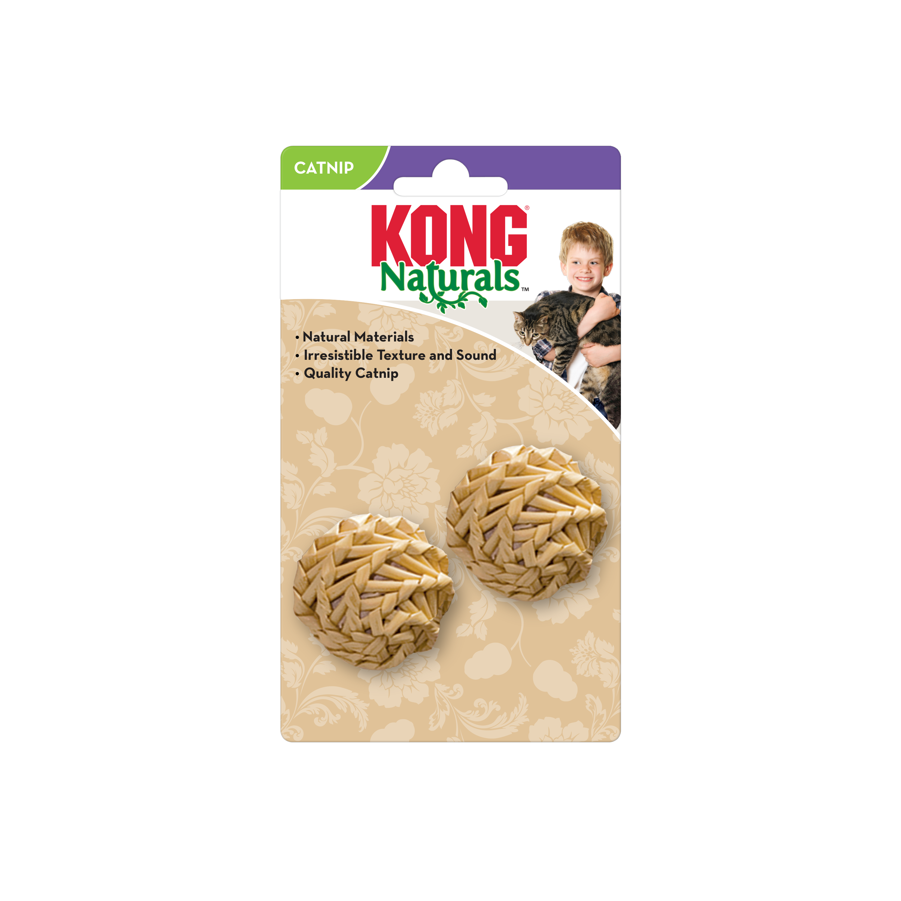 Kong Naturals Straw Balls 2pk - WOODIN' YOU