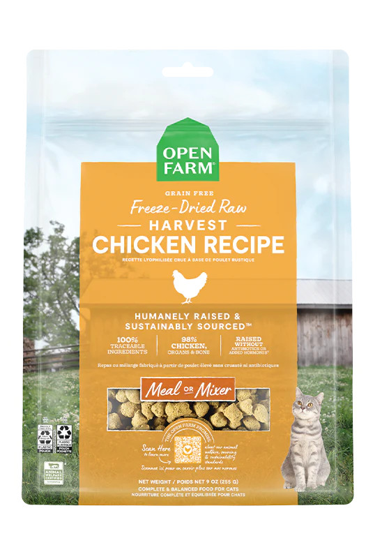 Open Farm Freeze Dried Raw Chicken Cat Recipe 3.5oz - WOODIN' YOU