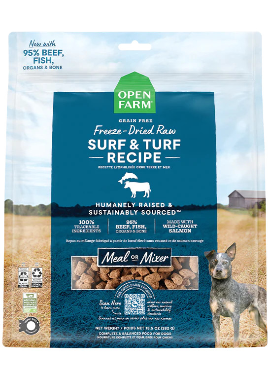 Open Farm Freeze Dried Raw Surf & Turf Recipe - WOODIN' YOU