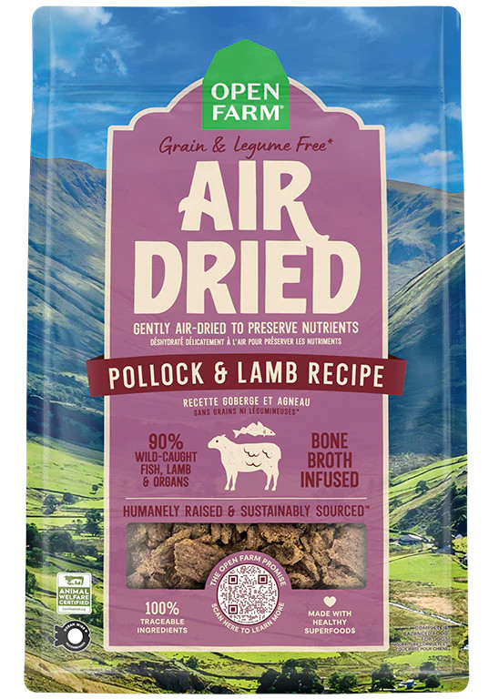 Open Farm Air Dried Pollock & Lamb Recipe - WOODIN' YOU