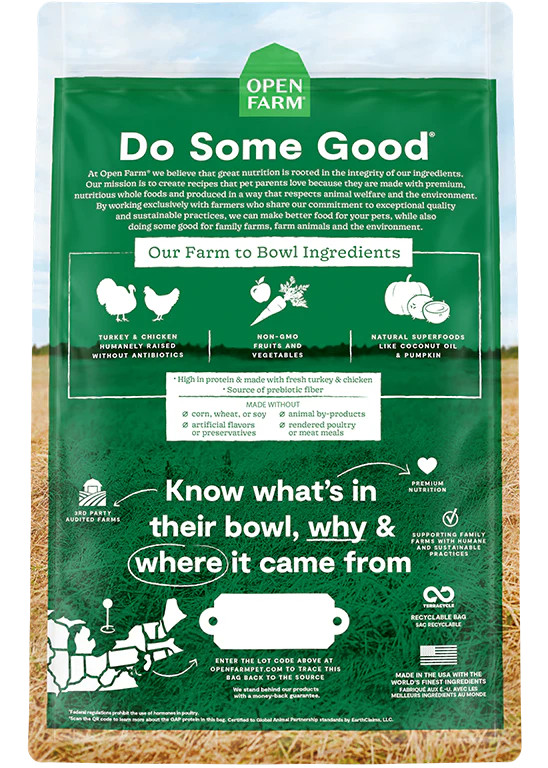 Open Farm Grain Free Turkey & Chicken Recipe - WOODIN' YOU