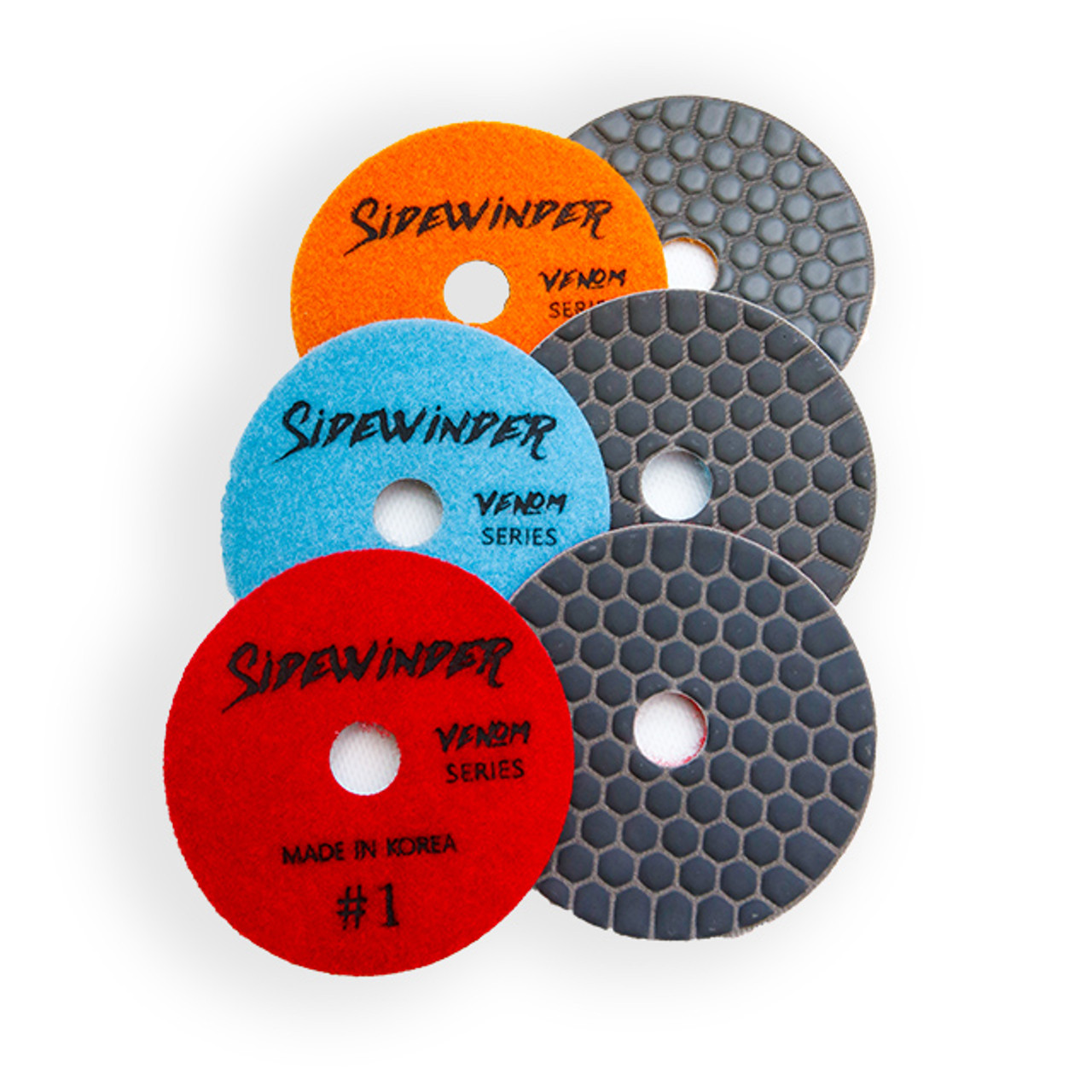 4 Venom Spiral Wet Thick Polishing Pads Venom Tech Inc
