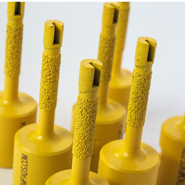 Yellow Tiburon Non-Coring Anchor Drill Bits – Vacuum-Brazed Side ...