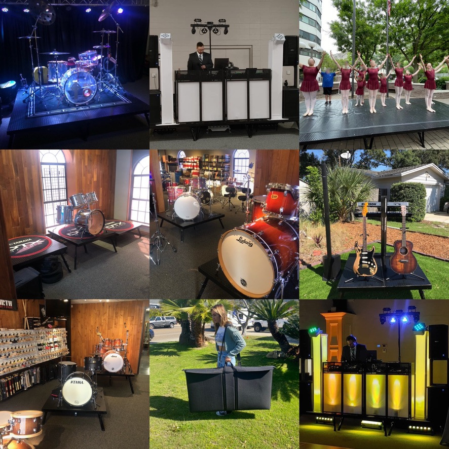 2 MyStages 4’x8’ Aluminum Portable Stage Decks | MyStage®