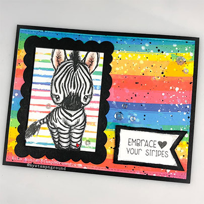 Cuddlebug Zebra - Unity Stamp Company