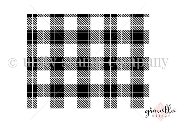 Buffalo Check Background - Unity Stamp Company