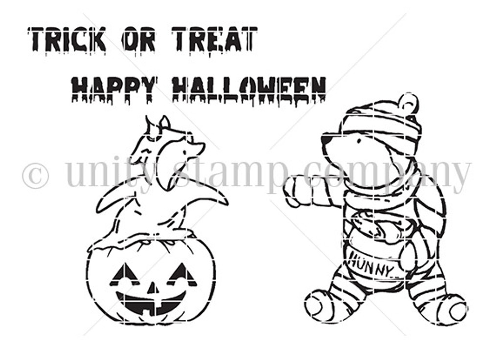 Winnie The Pooh Trick Or Treat Unity Stamp Company