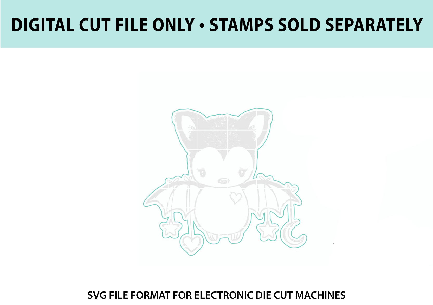 Cuddlebug Bat - Unity Stamp Company