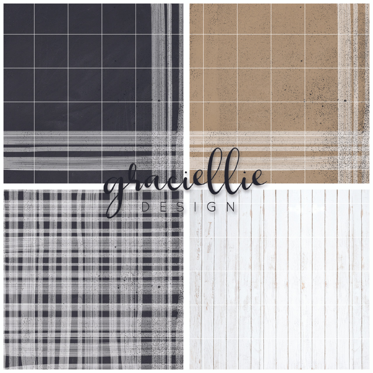 Rustic Textiles {Paper Pack} - Unity Stamp Company