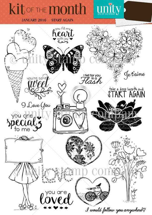 Start Again {kom 1/16} - Unity Stamp Company