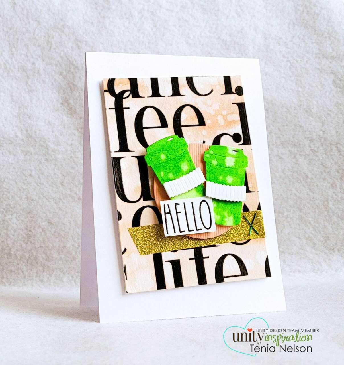Coffee Is Life Background - Unity Stamp Company