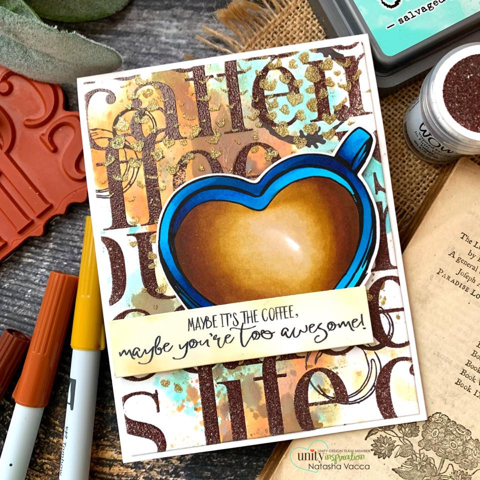 Coffee Is Life Background - Unity Stamp Company