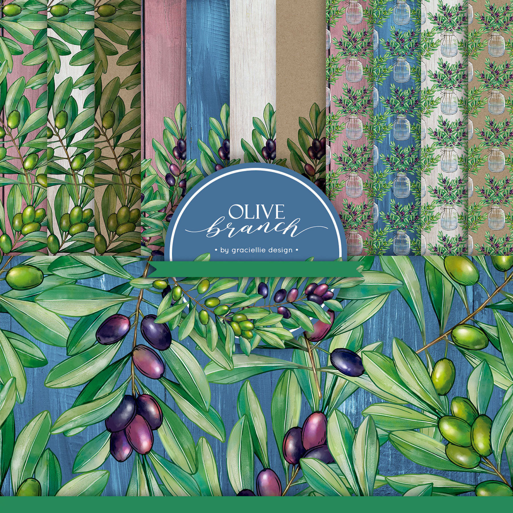 Olive Branch {Paper Pack} - Unity Stamp Company