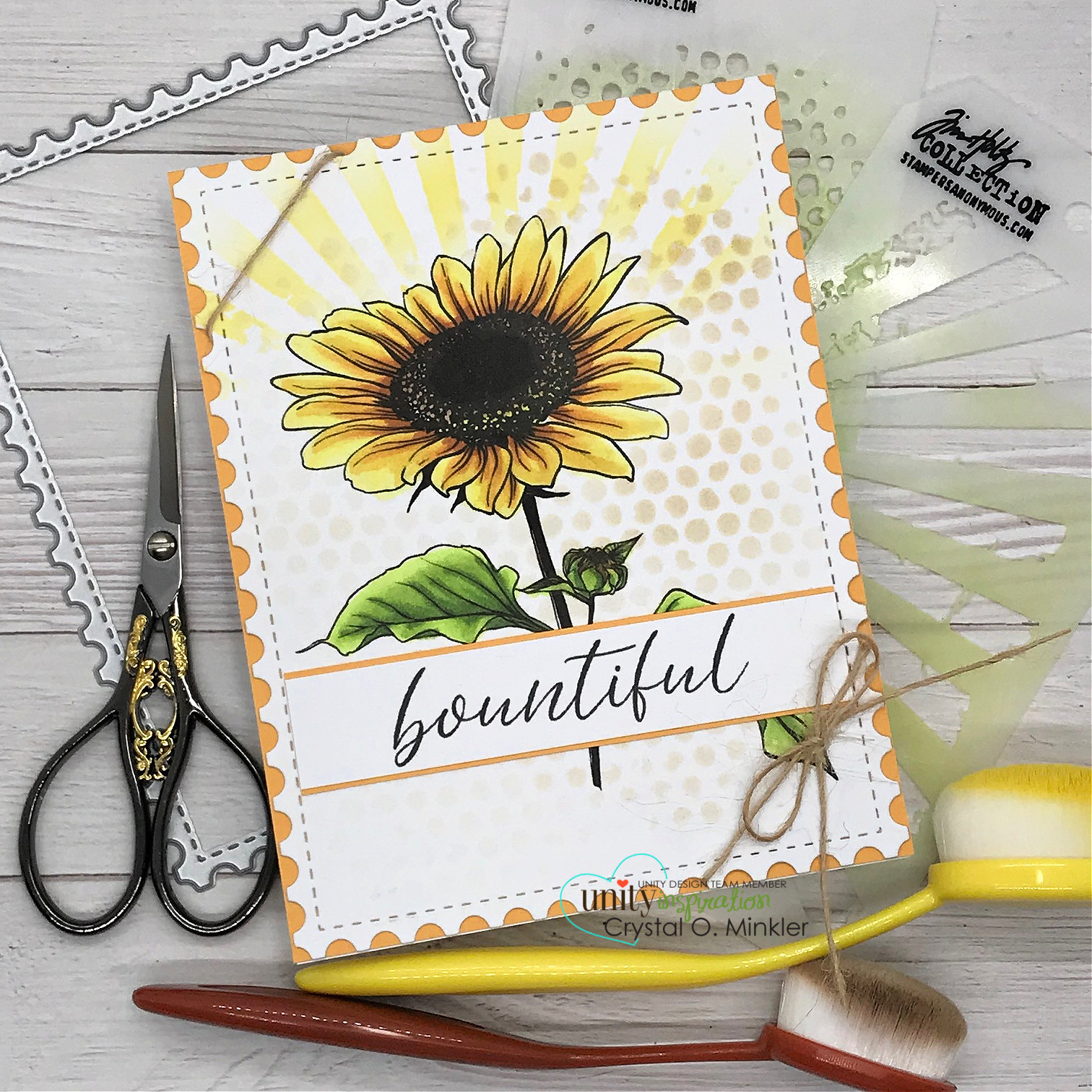 Bountiful Sunflower {uu 9/22} - Unity Stamp Company