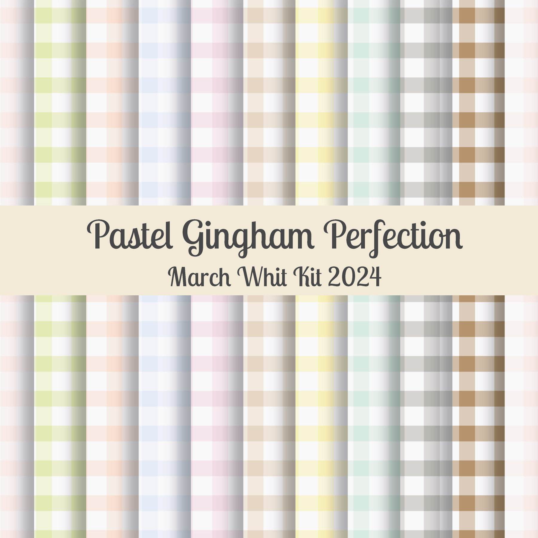 Pastel Gingham Perfection {Paper Pack}