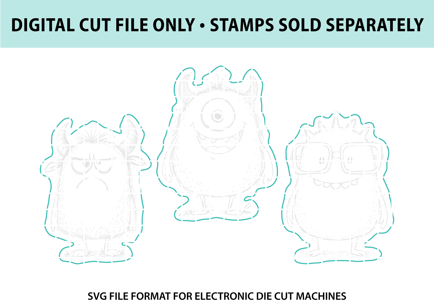 Monster Mayhem - Digital Cut File