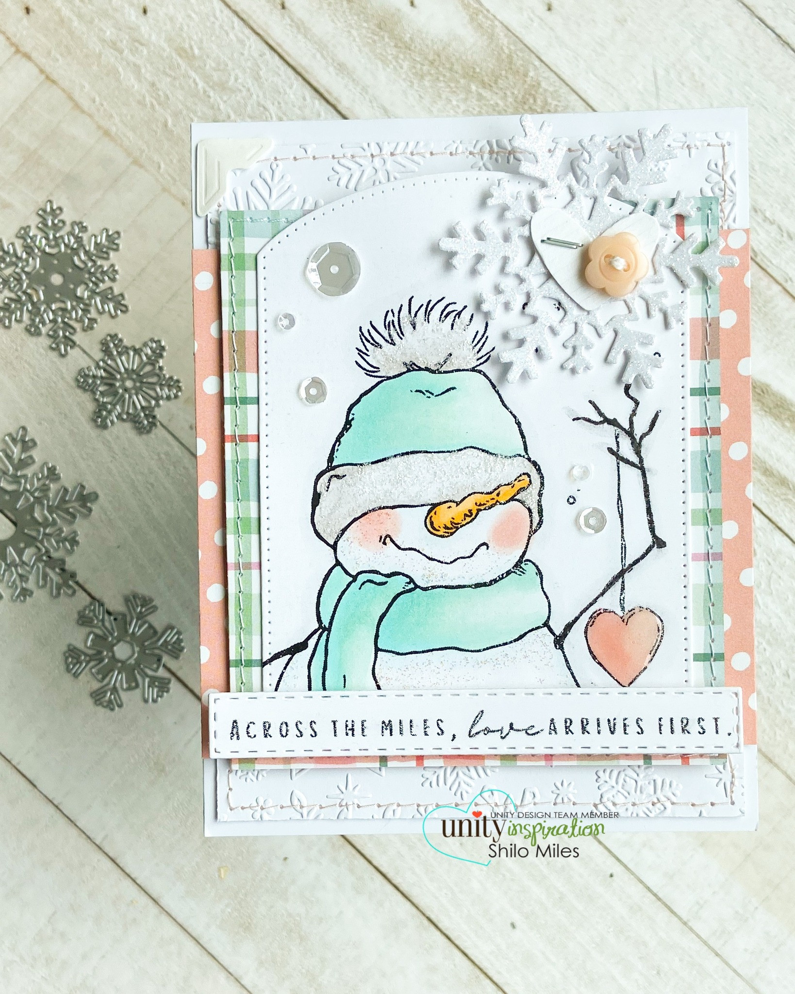 Across the Miles Snowman Rubber Stamp Set | Unity Stamp Co.