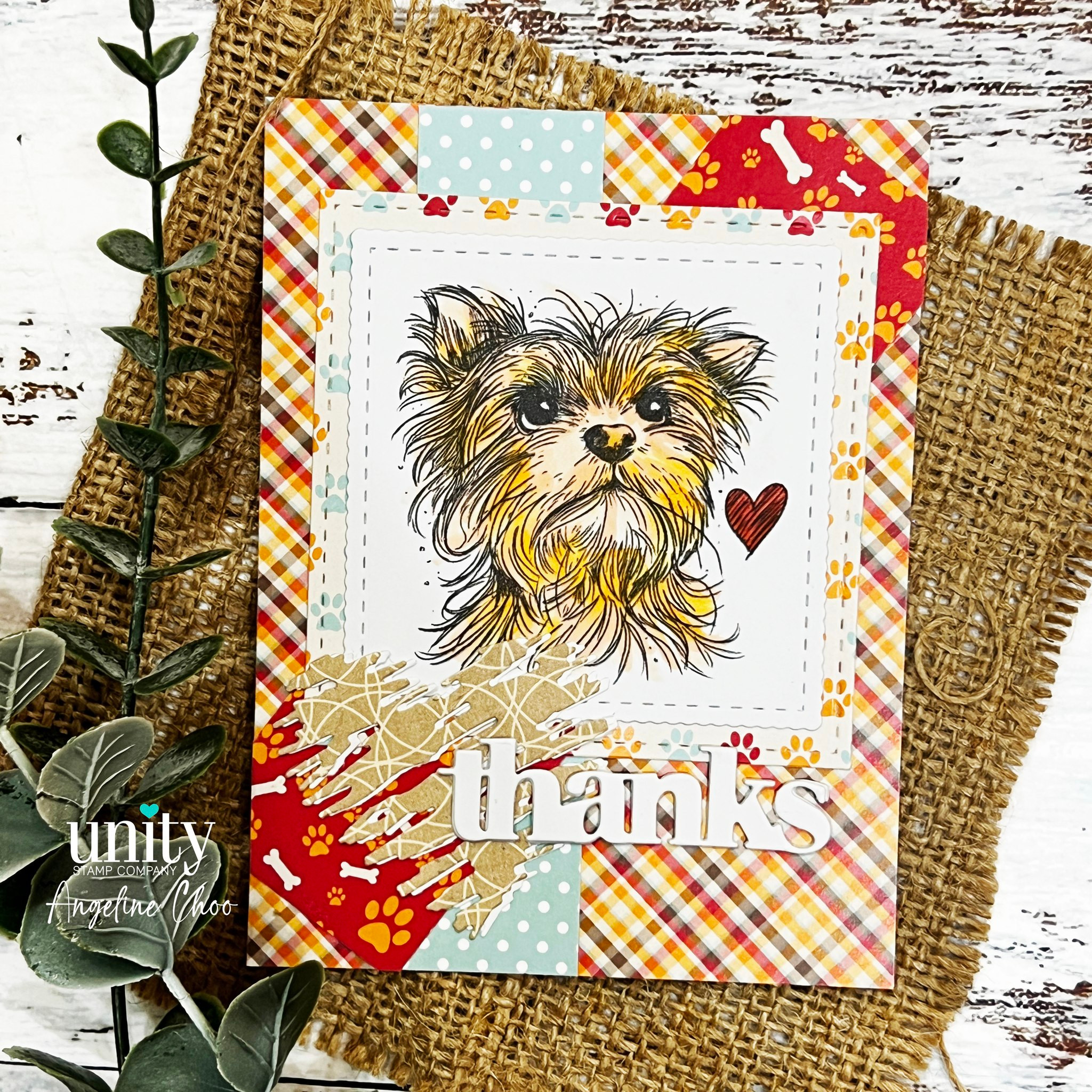 Gracie – Rescue Tales Red Rubber Stamp | Unity Stamp Co.