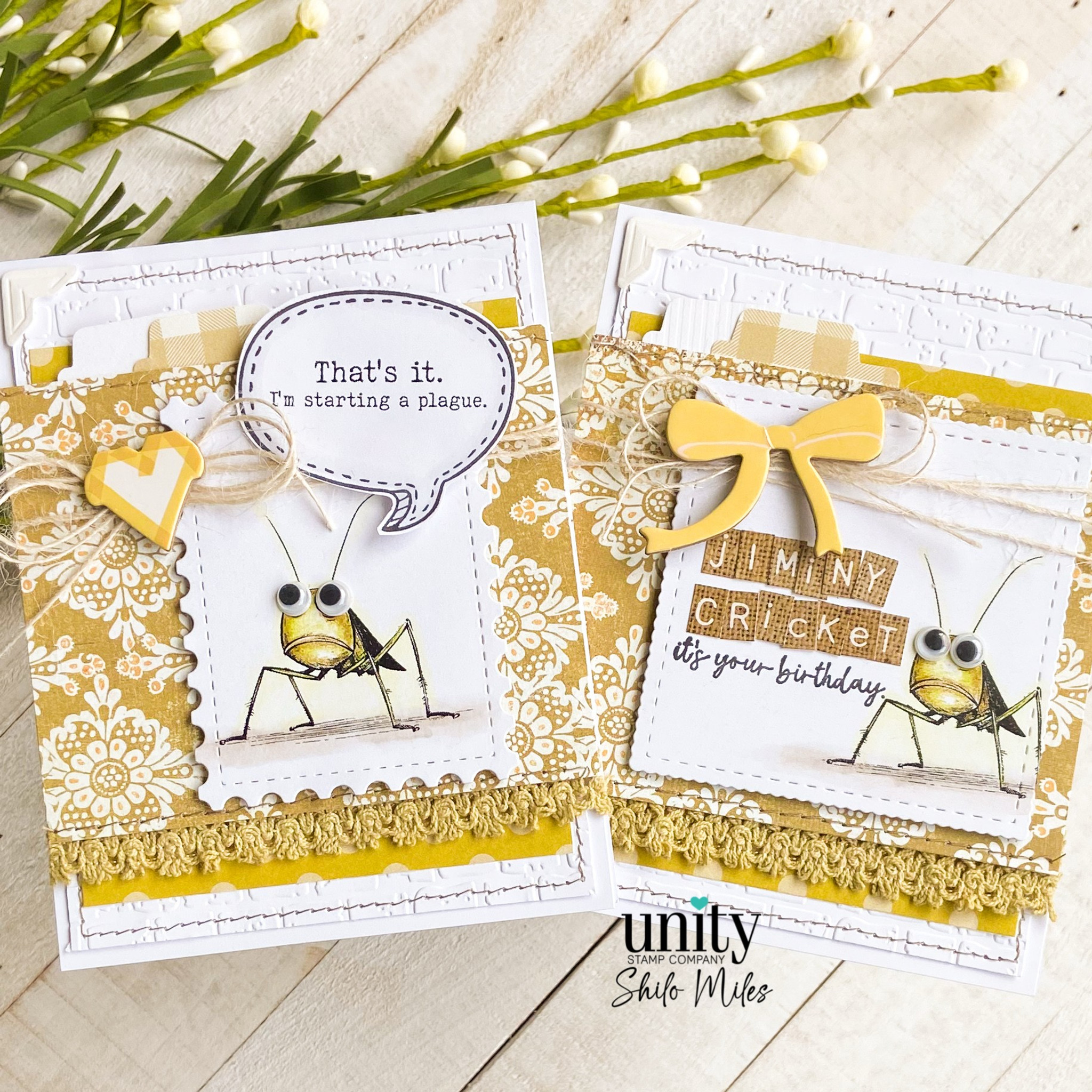 Snarky Locust Red Rubber Stamp Set | Funny Bug Sentiments for ...