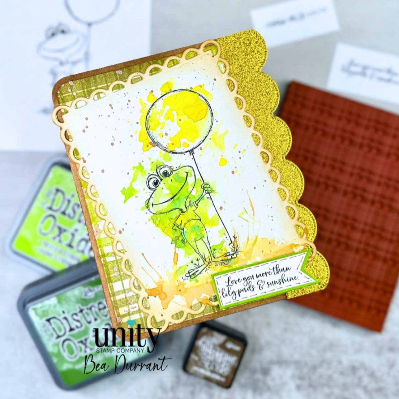 Lily Pads & Sunshine | Cute Frog Stamp Set | Unity Stamp Co