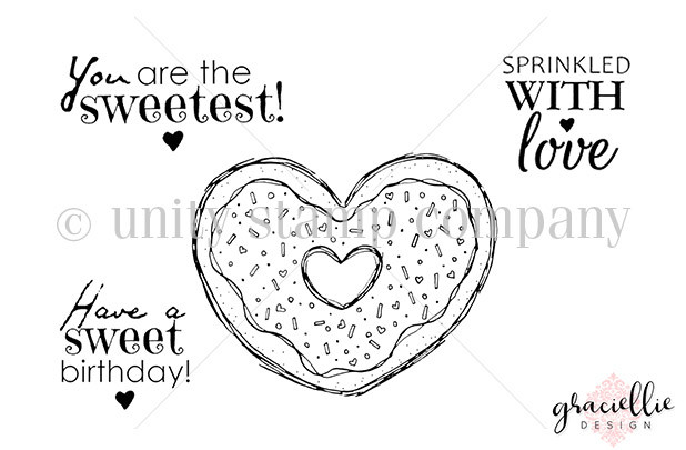 Sweet Sprinkled Donut - Unity Stamp Company