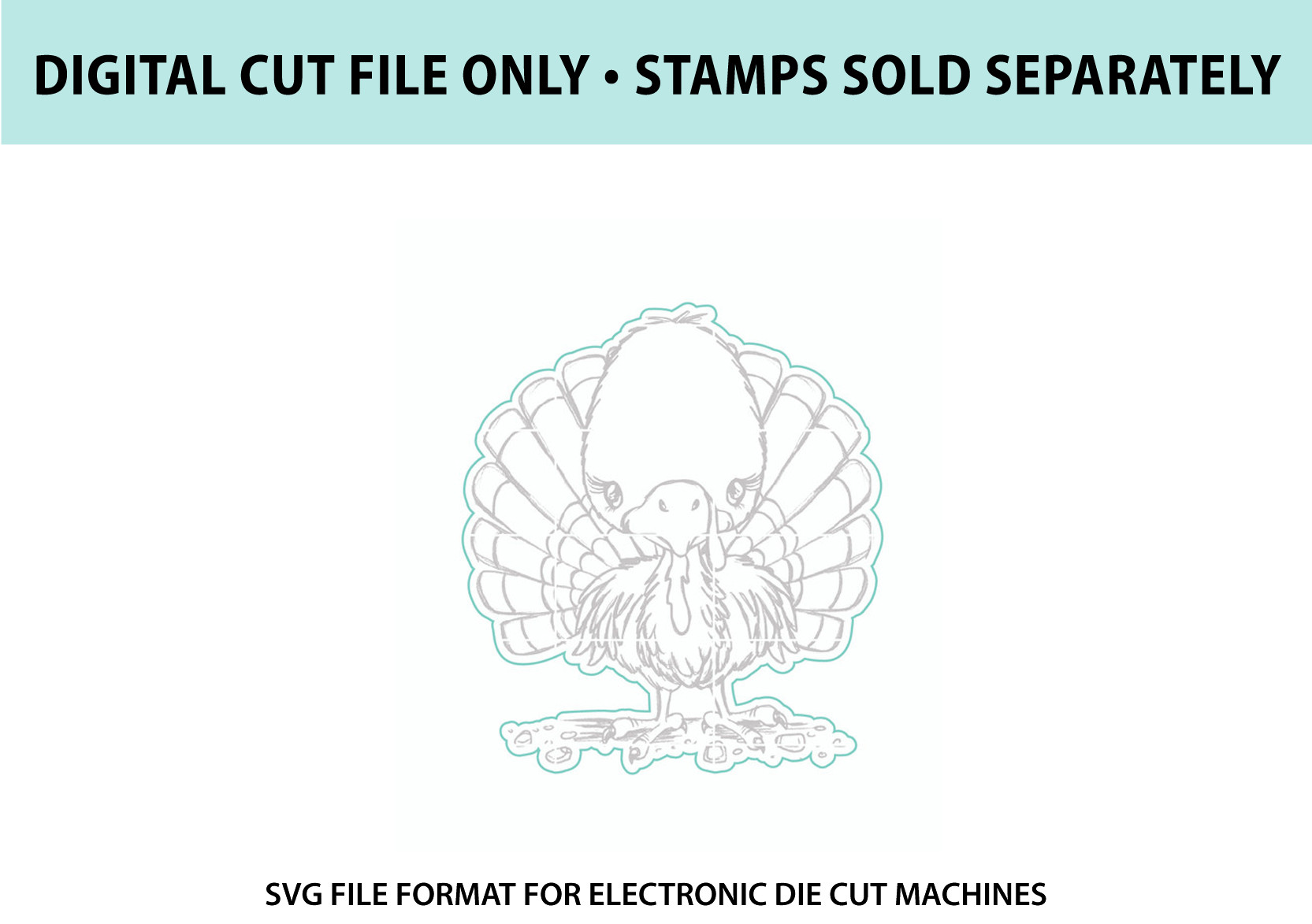 Cuddlebug Turkey - Unity Stamp Company