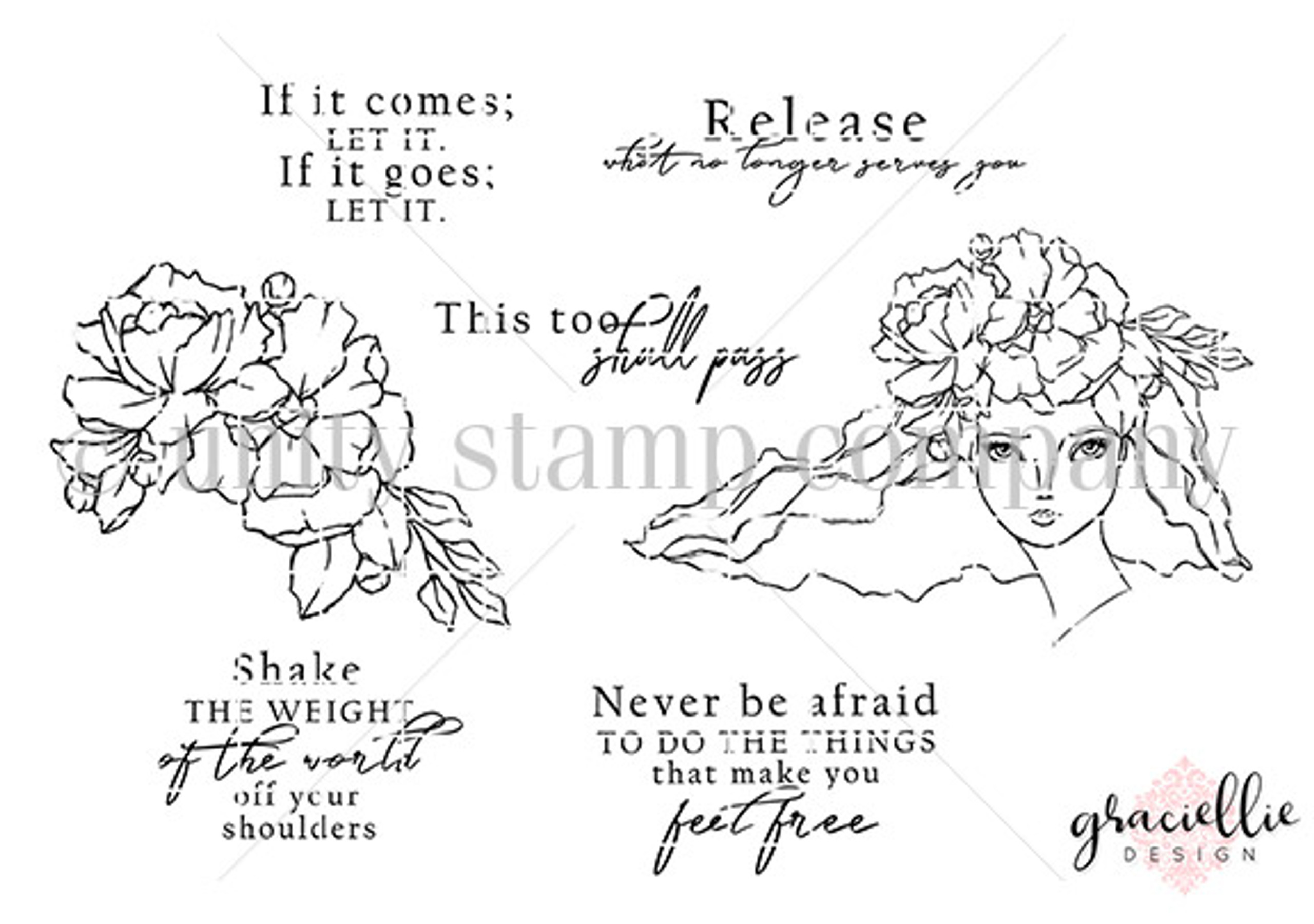 Accept Let Go Have Faith Unity Stamp Company