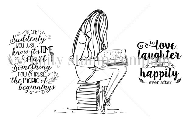 Snarky Locust Red Rubber Stamp Set | Funny Bug Sentiments for ...