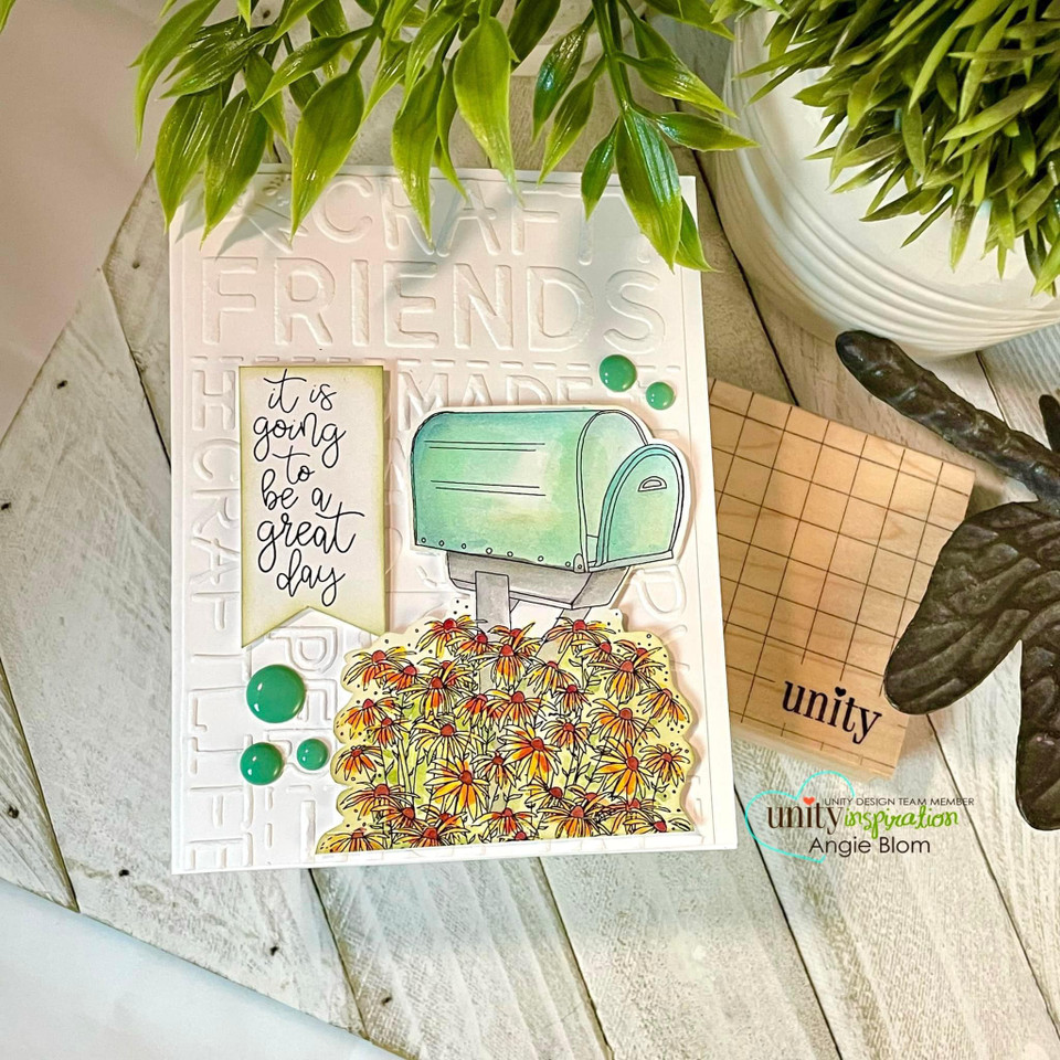 Sending a Happy Hello {FRONT & CENTER stamps} - Unity Stamp Company