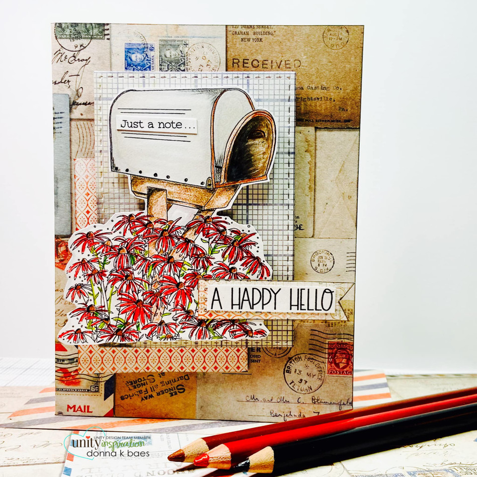 Sending a Happy Hello {FRONT & CENTER stamps} - Unity Stamp Company