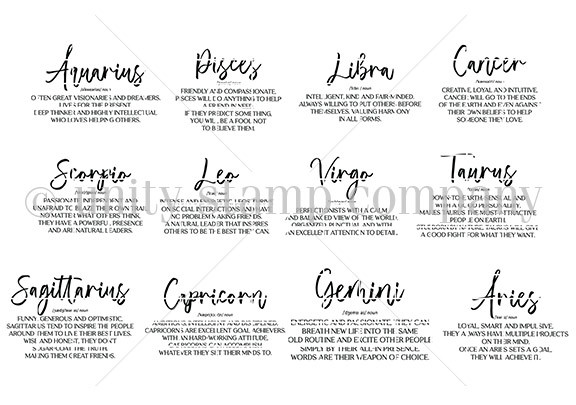 Horoscope - Unity Stamp Company