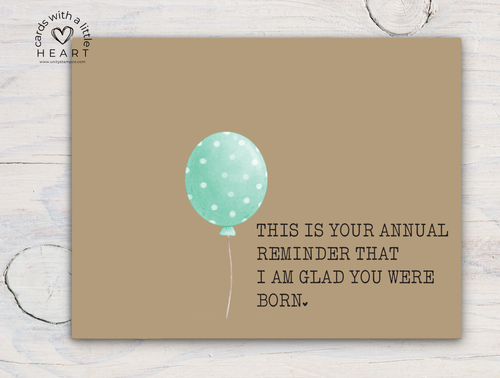 This is your annual reminder....