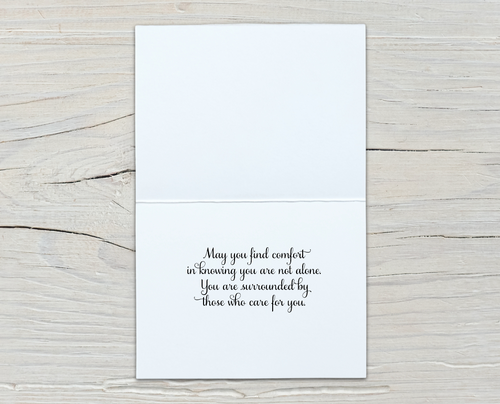 May you find comfort in knowing...