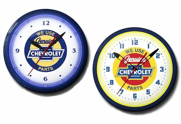 Genuine Chevy Parts Neon Clocks: High Quality, Vintage, 20 Inch
