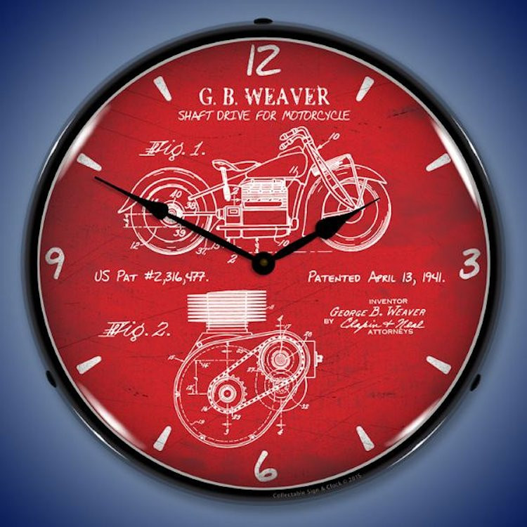 Vintage Motorcycle LED Wall Clocks - Motorcycle Wall Clocks