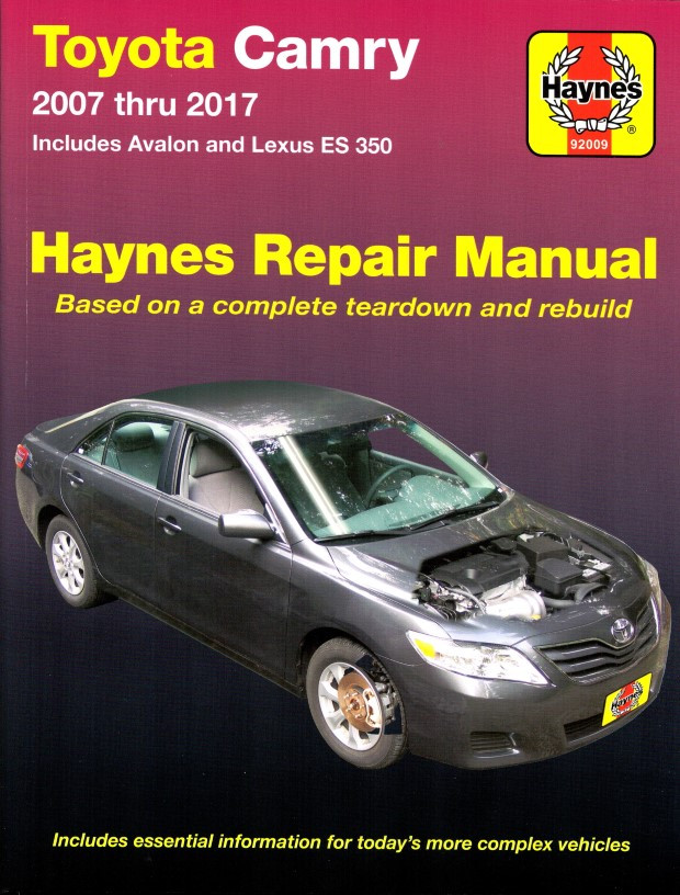 Toyota Camry, Avalon, Lexus ES350 Repair Manual 2007-2017 by Haynes