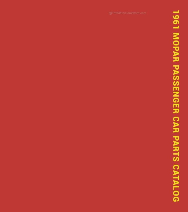 1961 Mopar Car Parts Book - OEM Parts Book