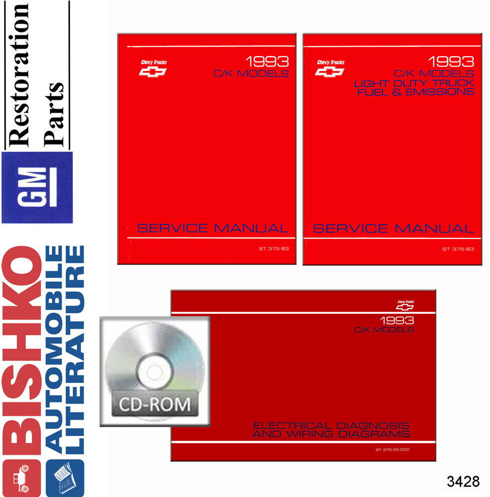 1993 Chevrolet Truck OEM Service Manual on CD-ROM